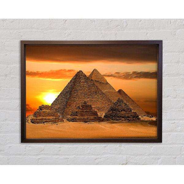 Bright Star Ägyptische Pyramiden Kairo Ägypten Afrika - Einzelbildrahmen Kunstdrucke auf ...